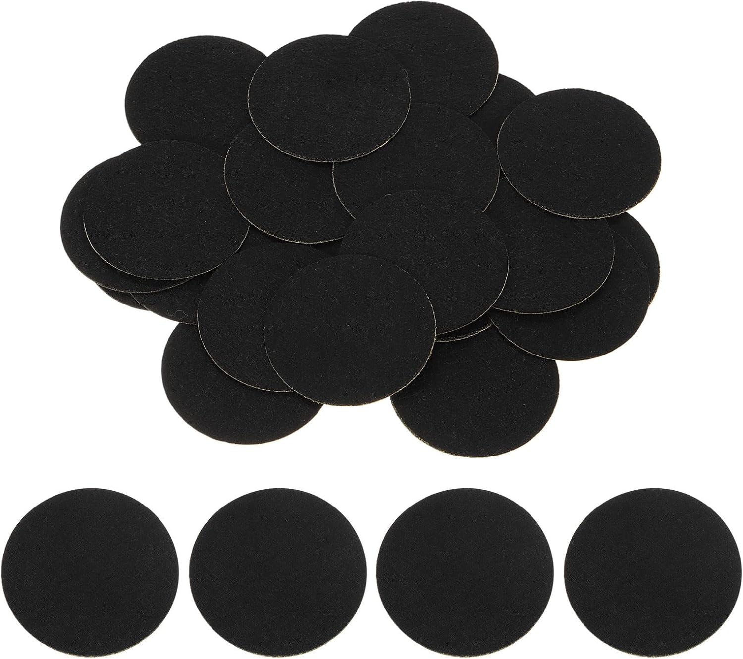 Amazon.com: uxcell 40Pcs Round Felt Circles, 55mm (2-1/8") Black Non ...