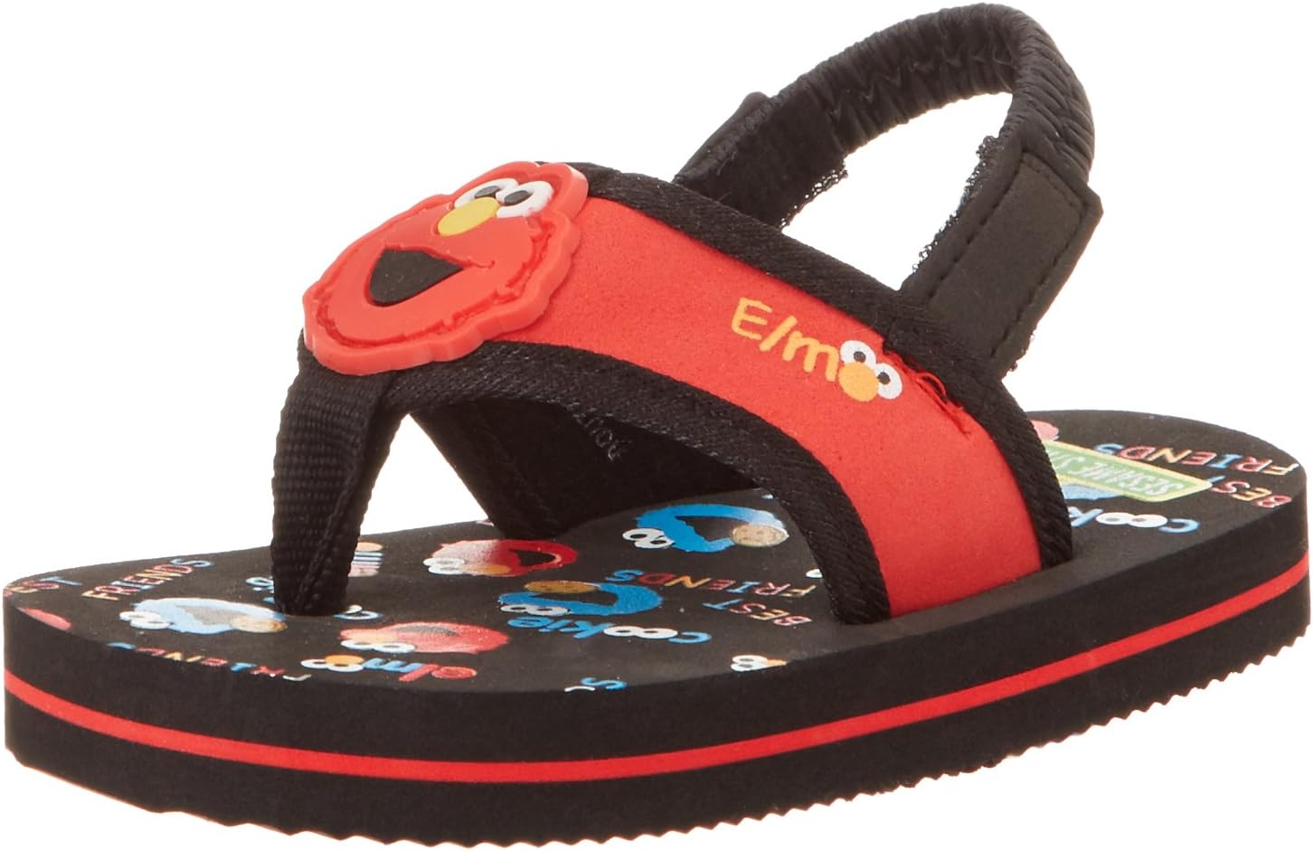 Amazon.com | Sesame Street Elmo Flip Flop ,Red,7 M US Toddler | Flip-Flops