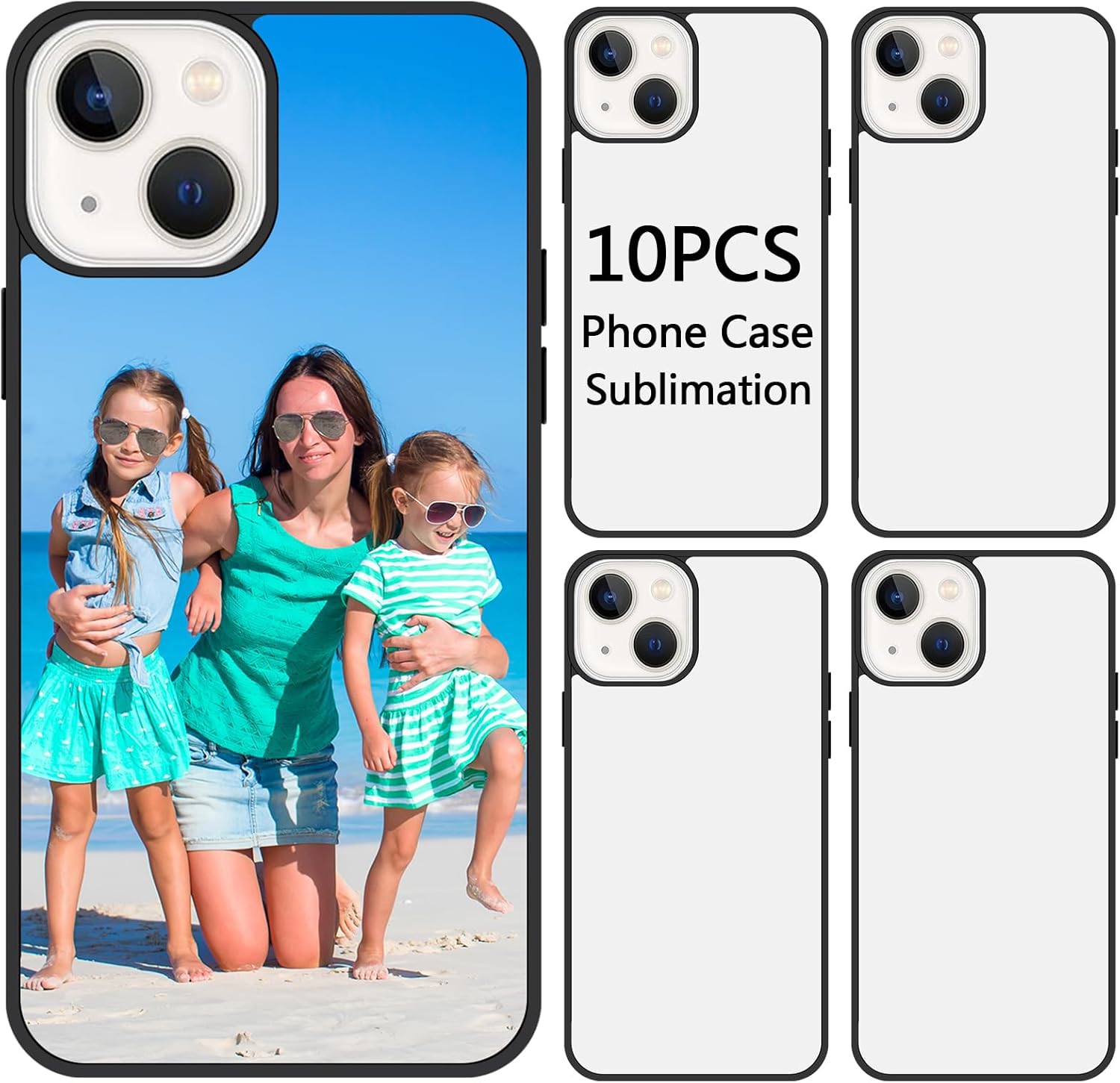 Amazon.com: OKBA 10 PCS Blank Phone Case for Phone 15 6.1 Inch with ...