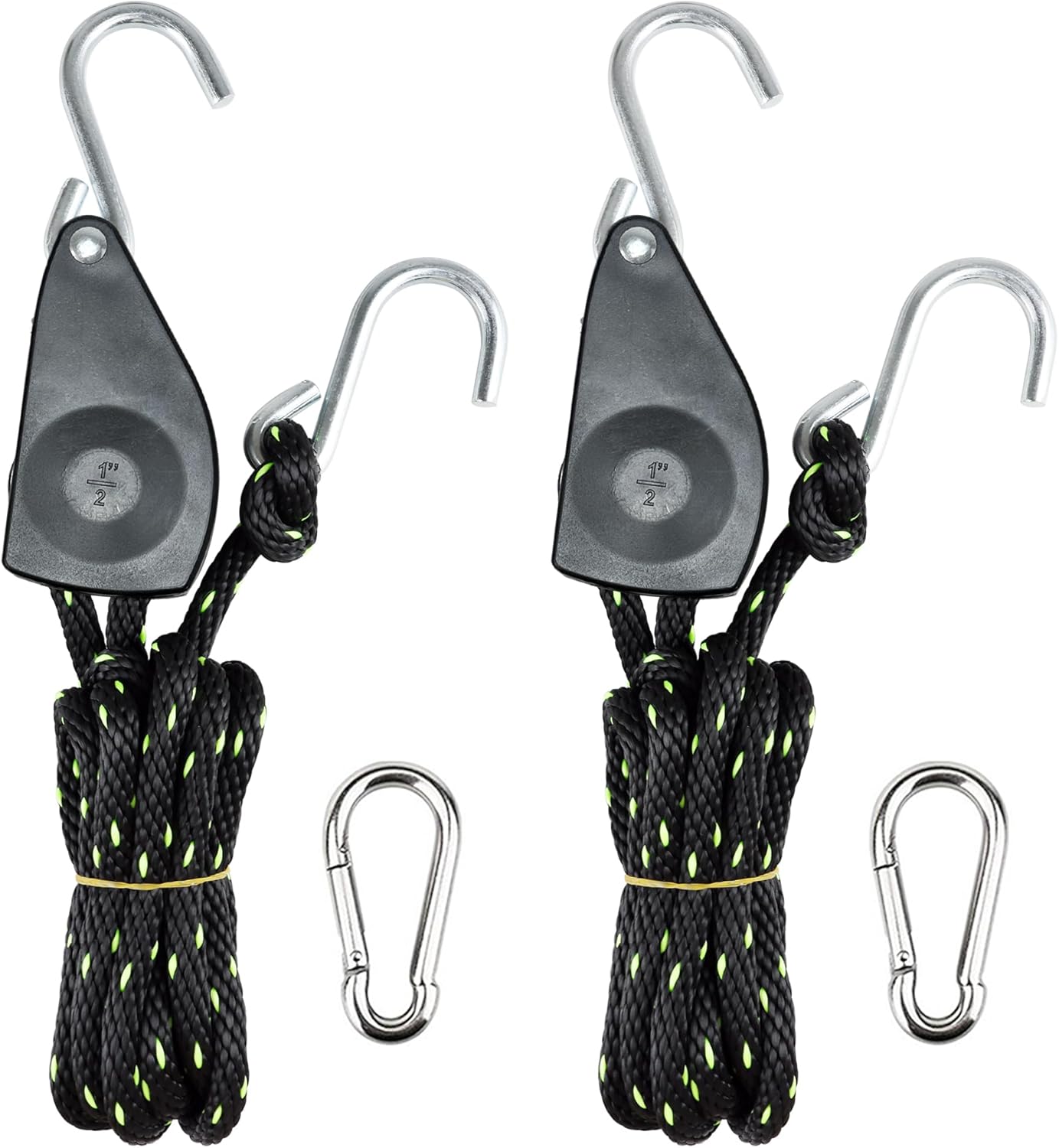 Amazon.com: TOURFUN 1/2” x 16ft. Tie Down Rope, Heavy-Duty Braided ...