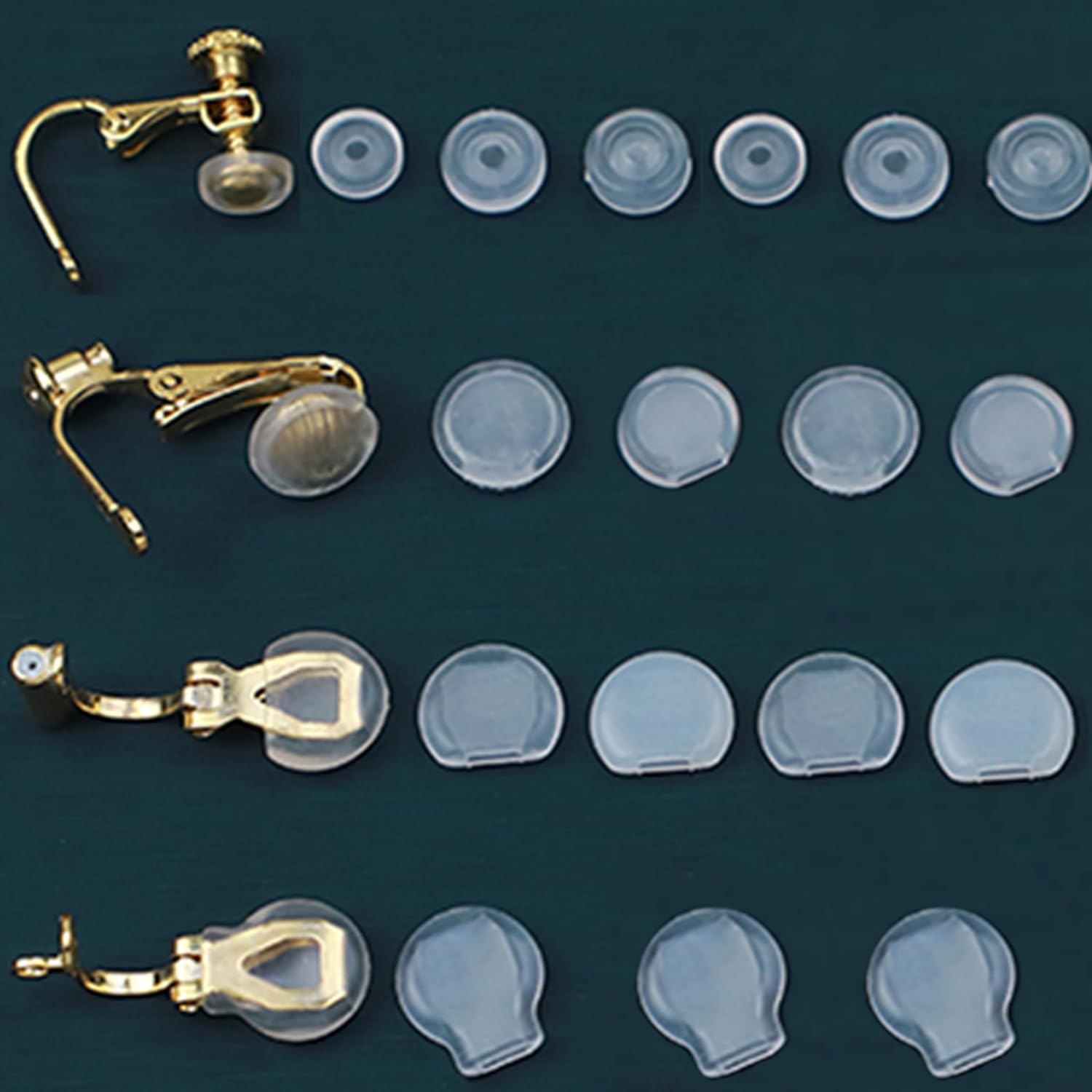 Amazon.com: 80 Pieces 8 Size Earring Pads TPE Material (Better Than ...
