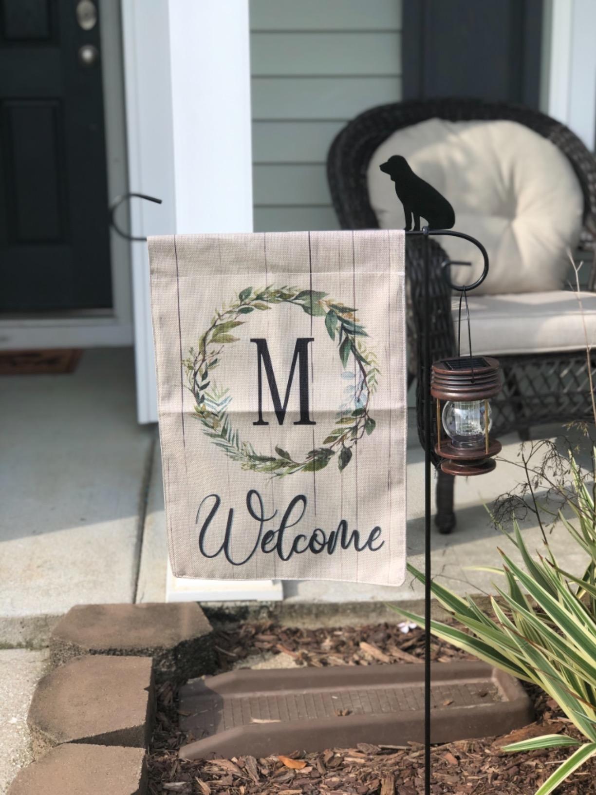 Amazon.com : Briarwood Lane Wrought Iron Dog Garden Flag Stand 40" H ...