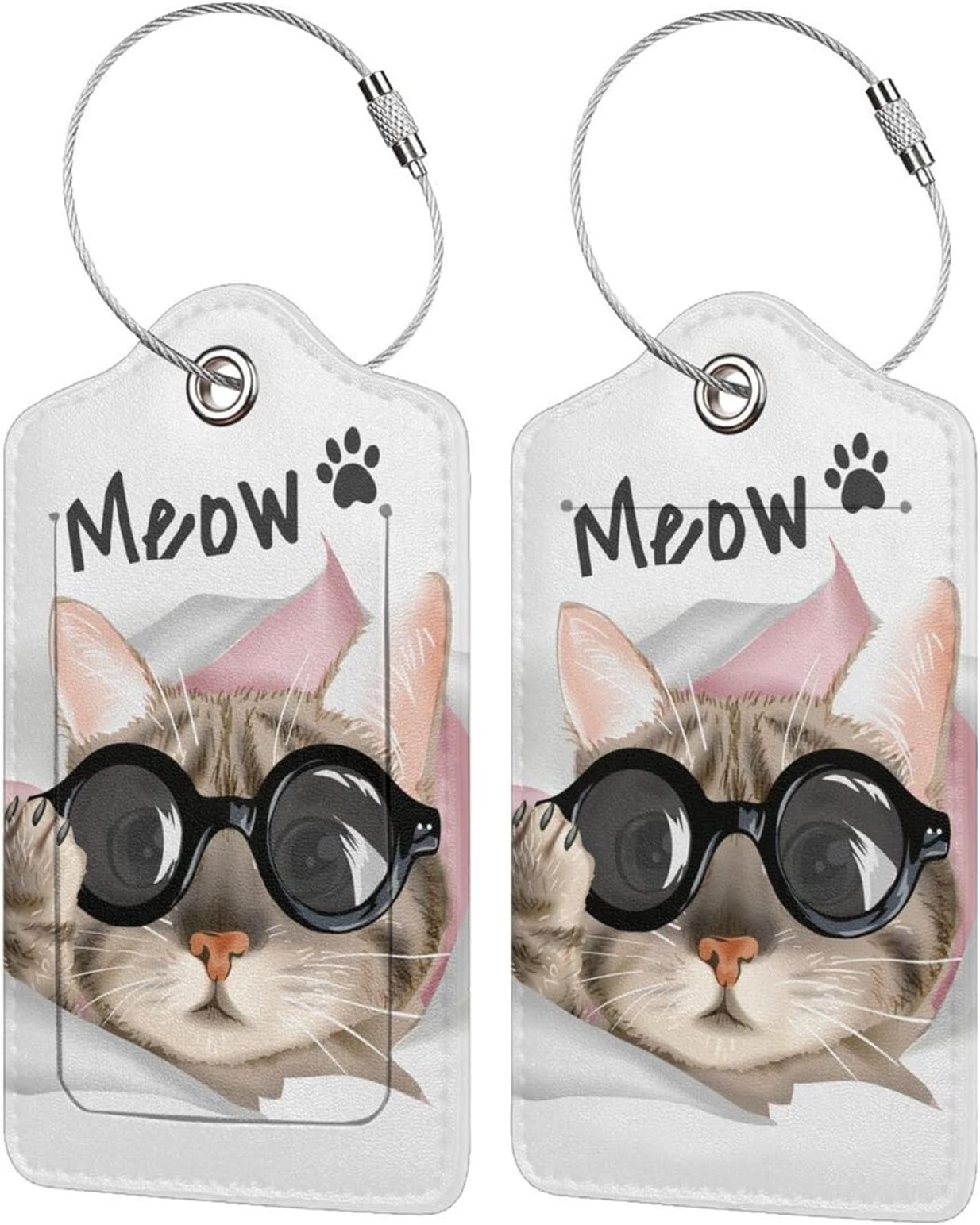 Amazon.com: Nicokee Kittens-Kitty Cats Luggage Tags Suitcase Carry-on ...