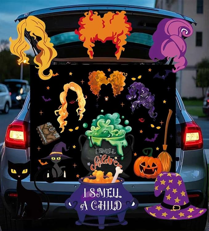 Amazon.com: Trunk or Treat Car Decorations Kit Magic Halloween Trunk or ...