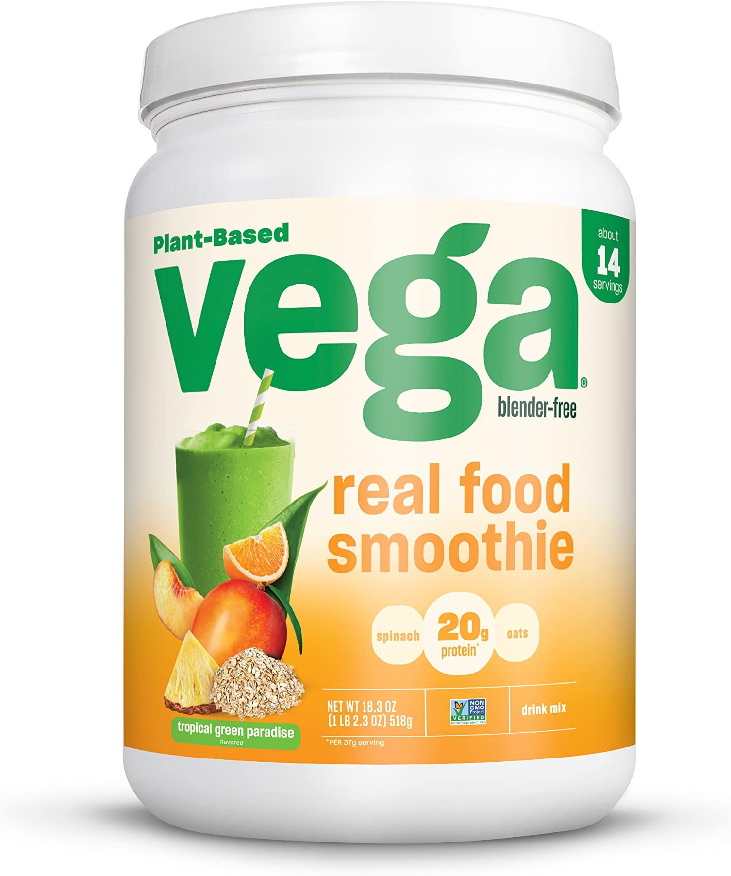 Amazon.com: Vega Organic Protein and Greens Powder, Vanilla, 26 ...