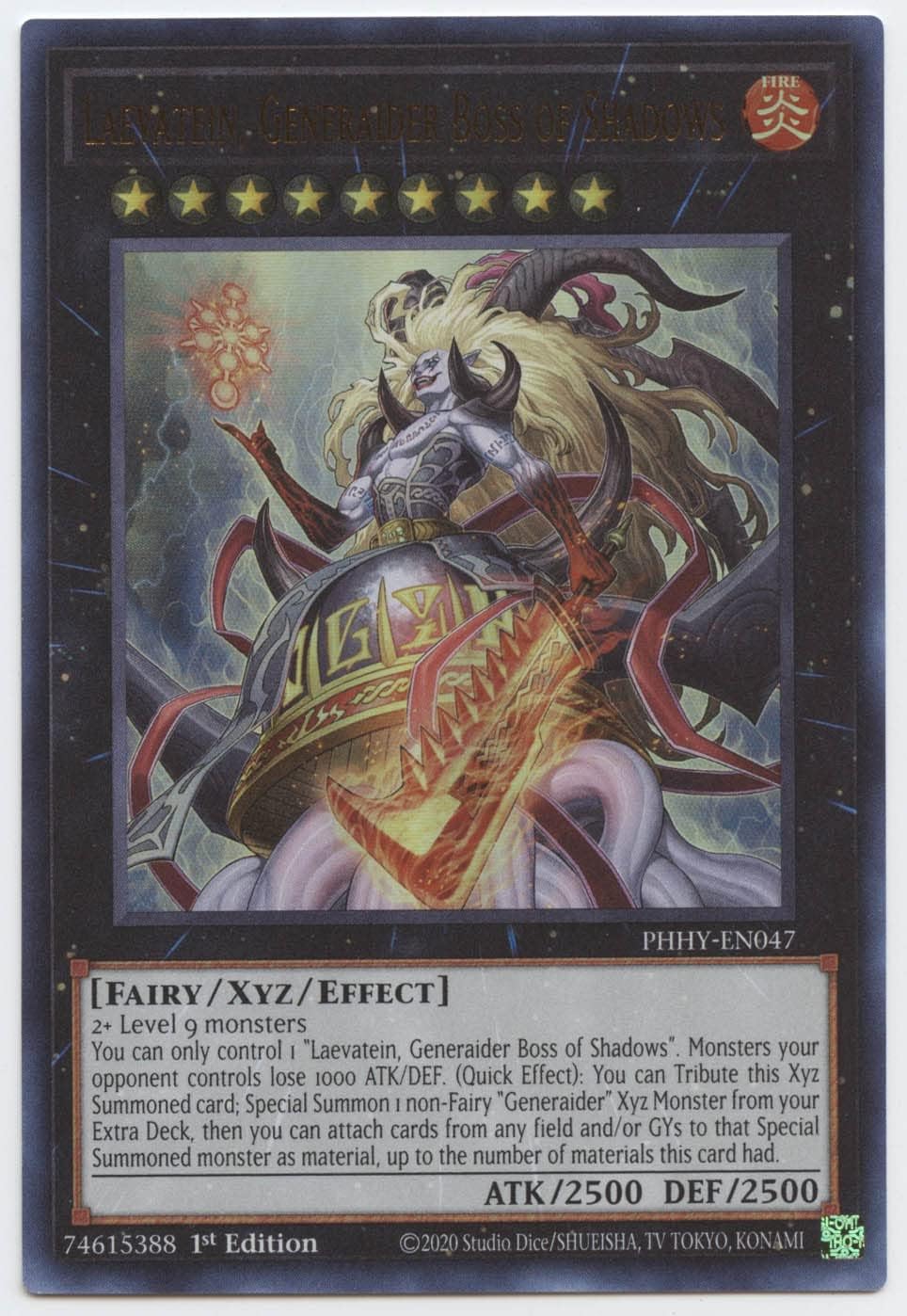 Amazon.com: Laevatein, Generaider Boss of Shadows - PHHY-EN047 - Ultra ...