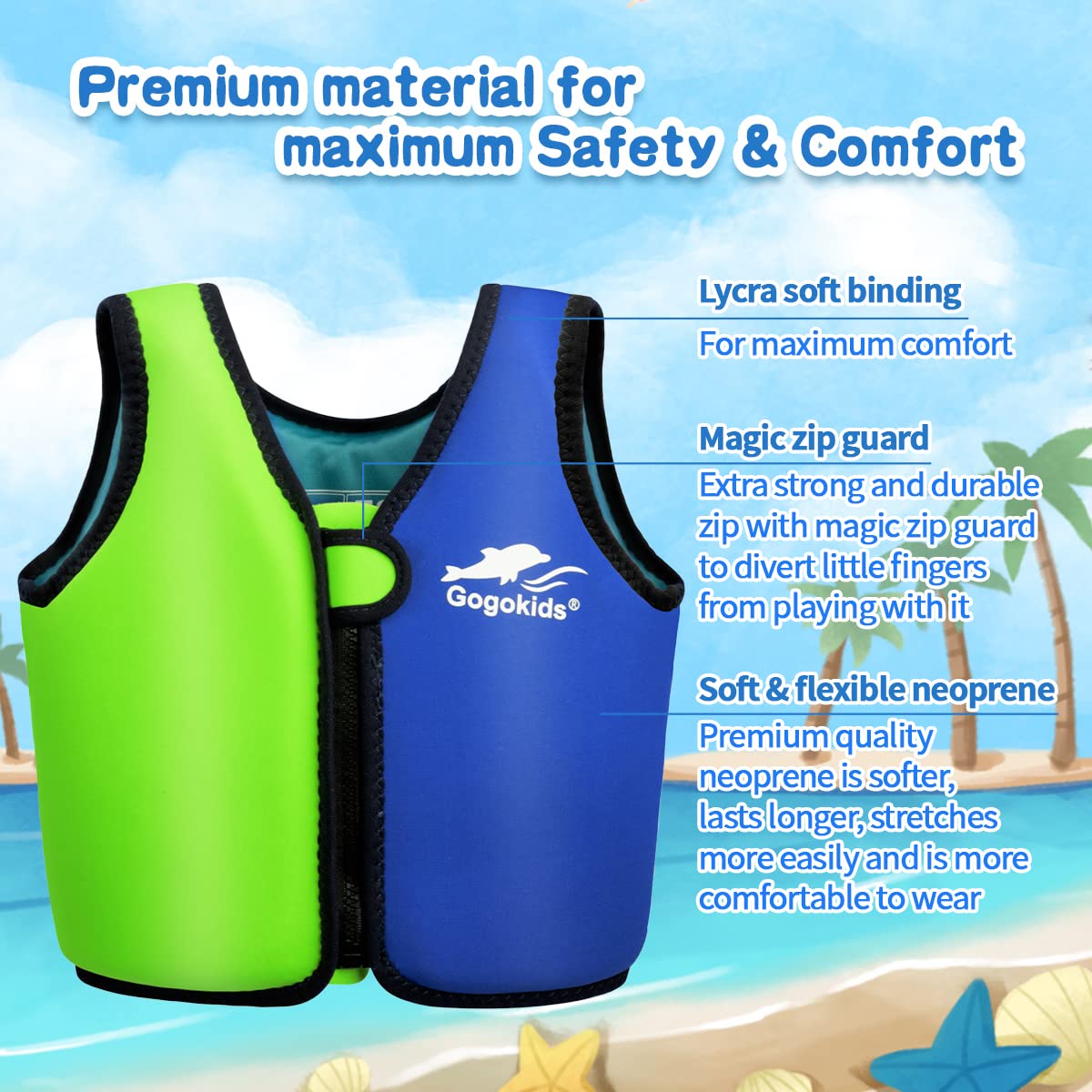 Snapklik.com : Vine Kids Swim Vest Toddler Learn To Swim Floatation ...