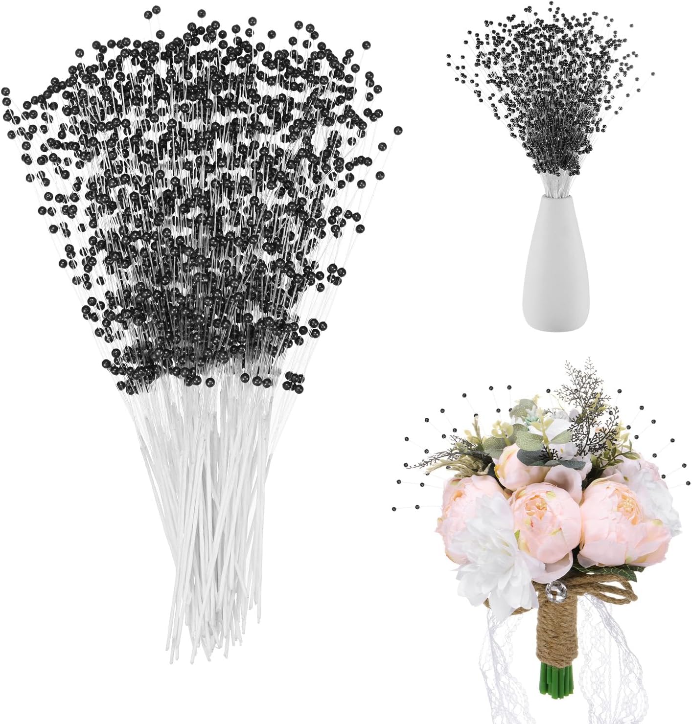 Amazon.com: M METERXITY 100-Pack String Pearl Stick 9 Inch 4mm Pearls ...