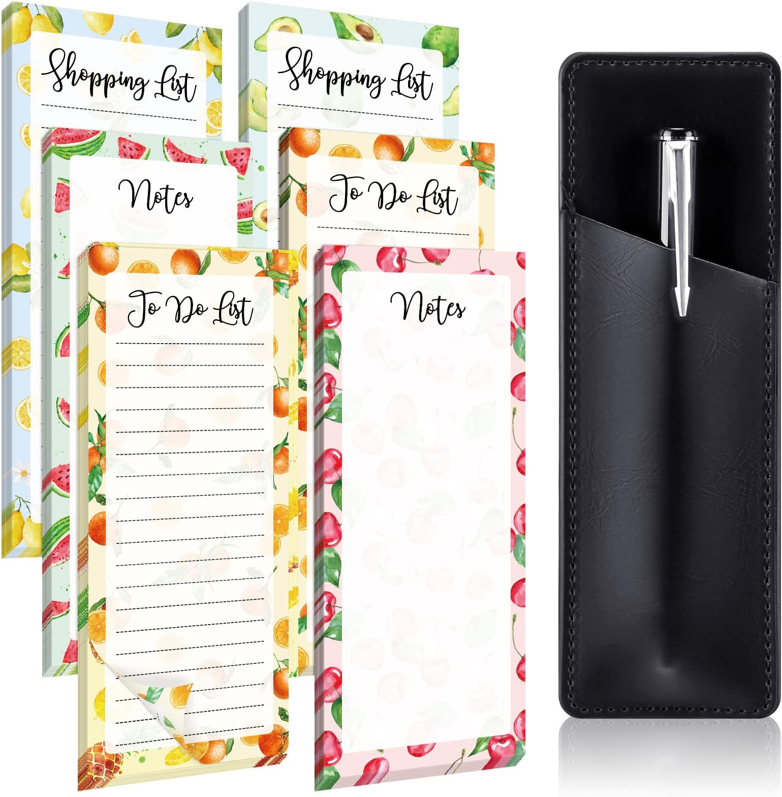 Amazon.com : Sinmoe 6 Pads Magnetic Notepads for Refrigerator Magnet ...