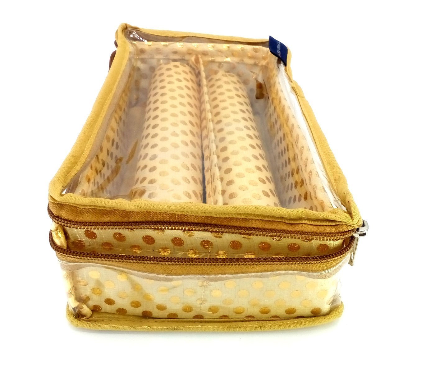 DMS RETAIL Golden Brocade Bangle Box/Bangle case/kit Organizer -2 ROD ...