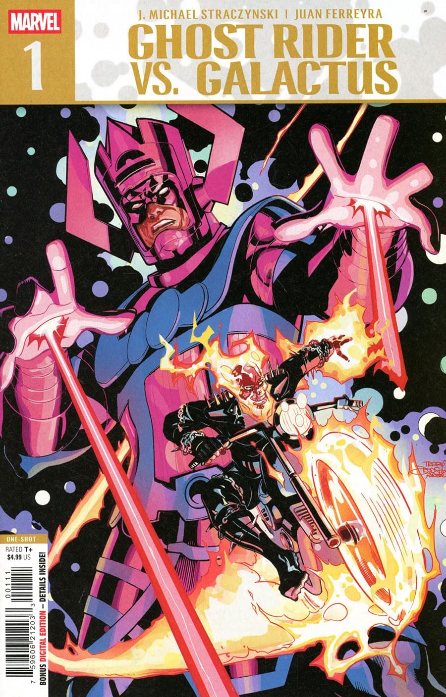 Amazon.com: Ghost Rider Vs. Galactus #1 VF/NM ; Marvel comic book ...