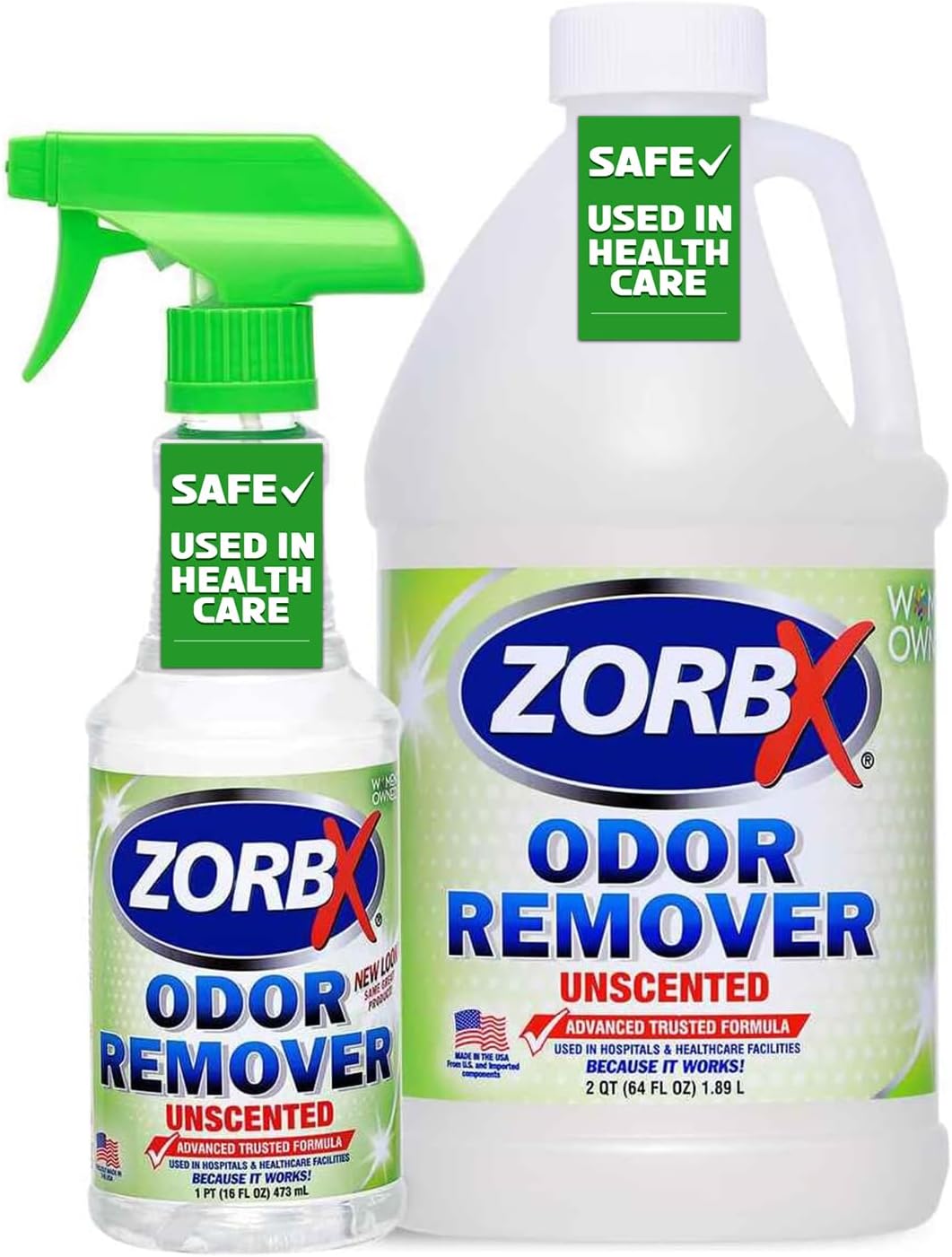 Amazon.com: ZORBX Unscented Odor Eliminator for Strong Odor 16 Oz + 64 ...
