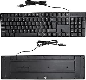 Amazon.com: GOWENIC K1800 Minority Language Keyboard, 104 Keys USB ...