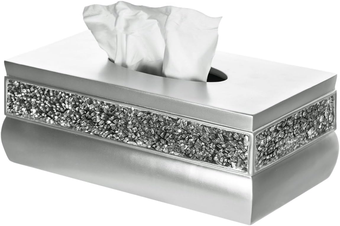 Amazon.com: Sumnacon Tissue Box Cover Bling Tissue Box for Bathroom ...