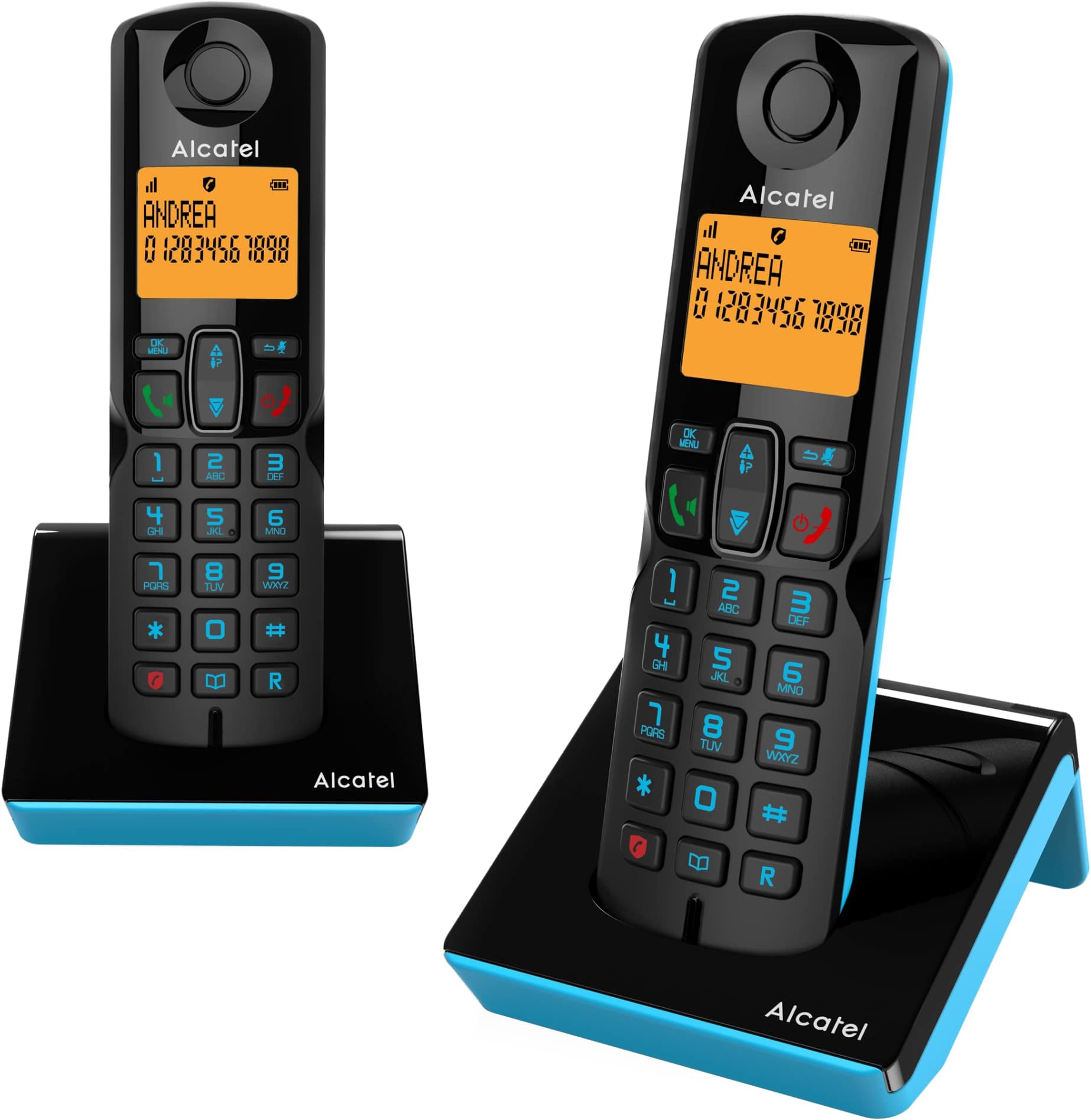 Panasonic KX-TGH722FRB DECT Téléphone Numérique Sans Fil avec Répondeur ...