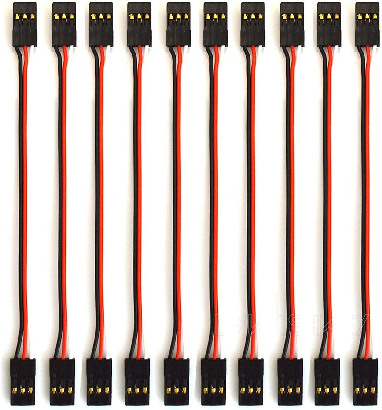 Amazon.com: DYWISHKEY 100mm Servo Cables, Male to Male (10 Pack) : Toys ...