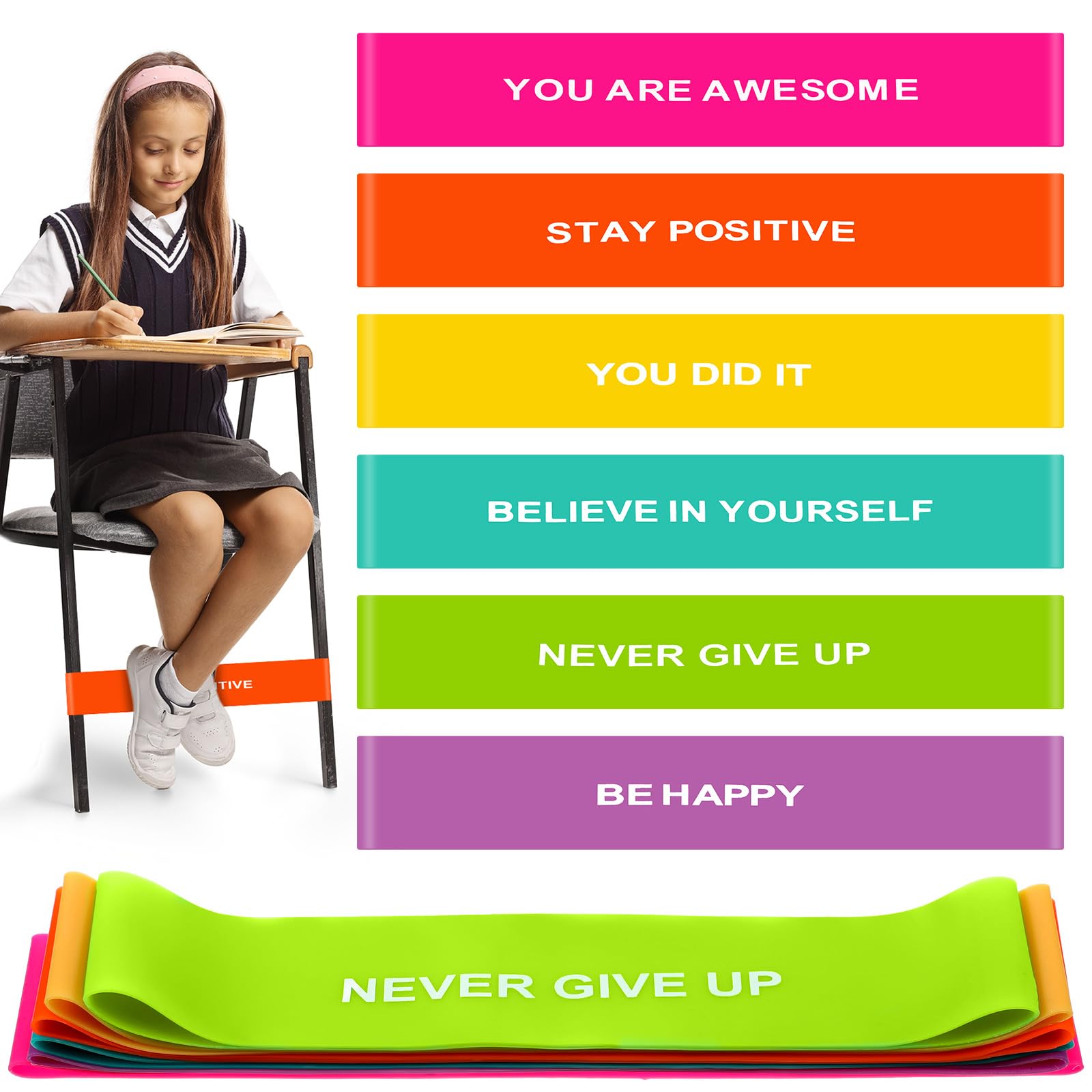 Snapklik.com : Libima 24 Pcs Classroom Chair Bands For Kids