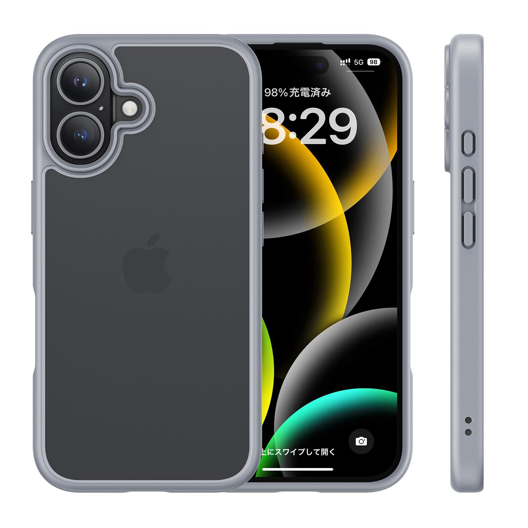 Amazon.co.jp: NIMASO iPhone16用 ケース カバー 滑り止め マット仕上げ 全面保護 いPhone16対応 耐衝撃 米軍MIL規格取得 ワイヤレス充電 ストラップ ...