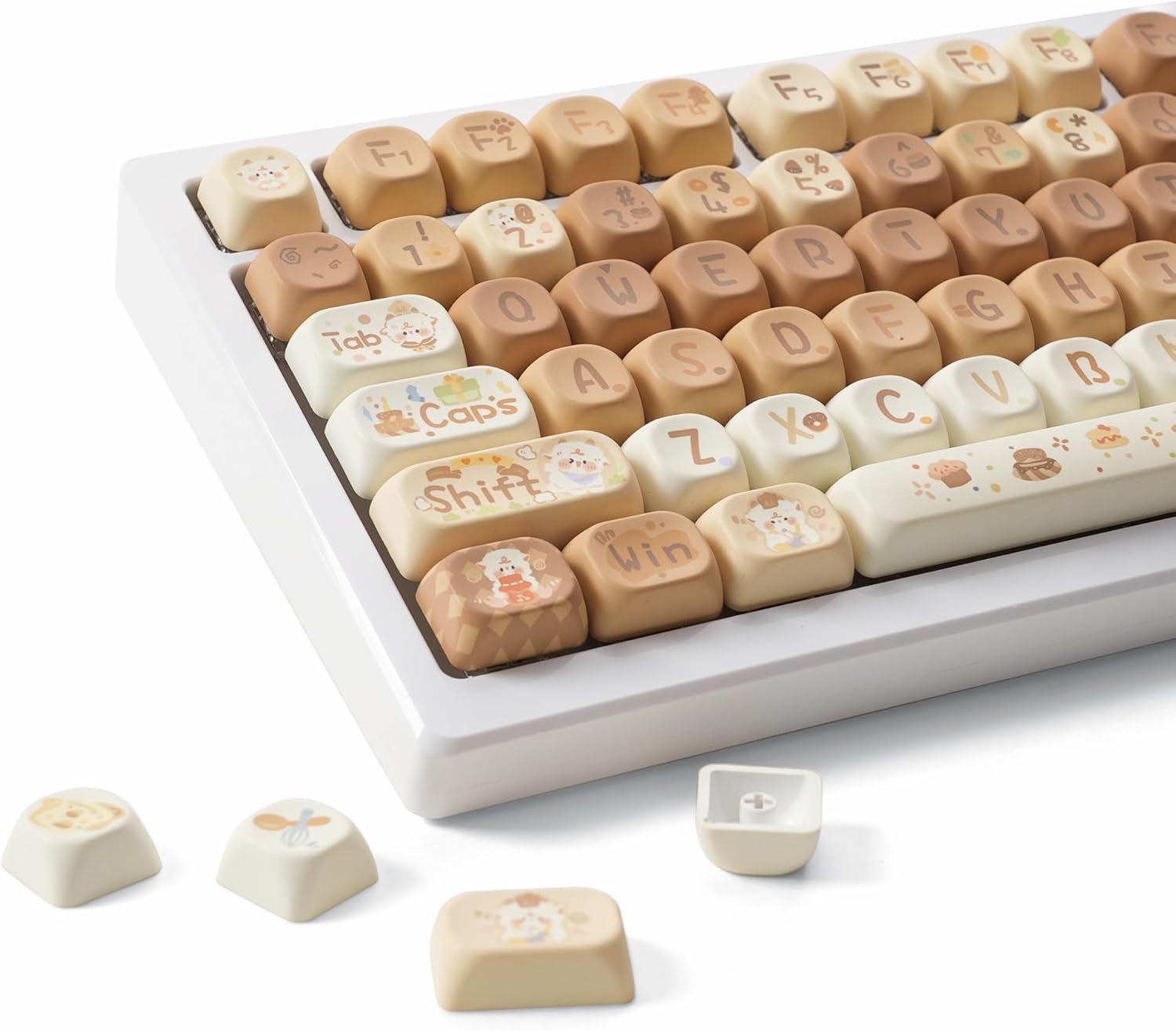 Amazon.com: Womier PBT Keycaps - Keycaps 75 Percent, MOA Keycaps Dye ...