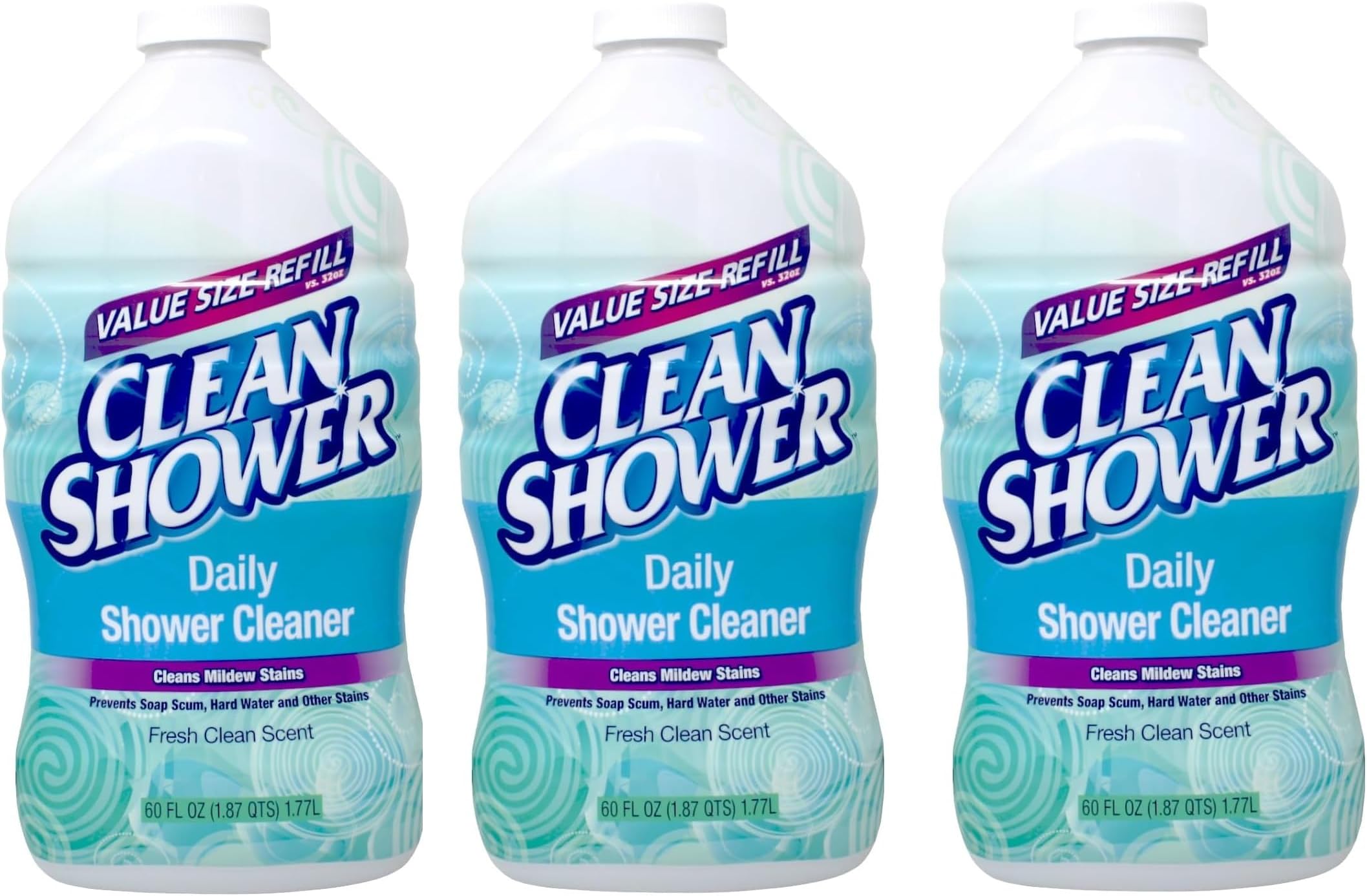 Amazon.com: CLEAN SHOWER REFILL FRESH CLEAN SCENT 60 OZ (3 Pack ...