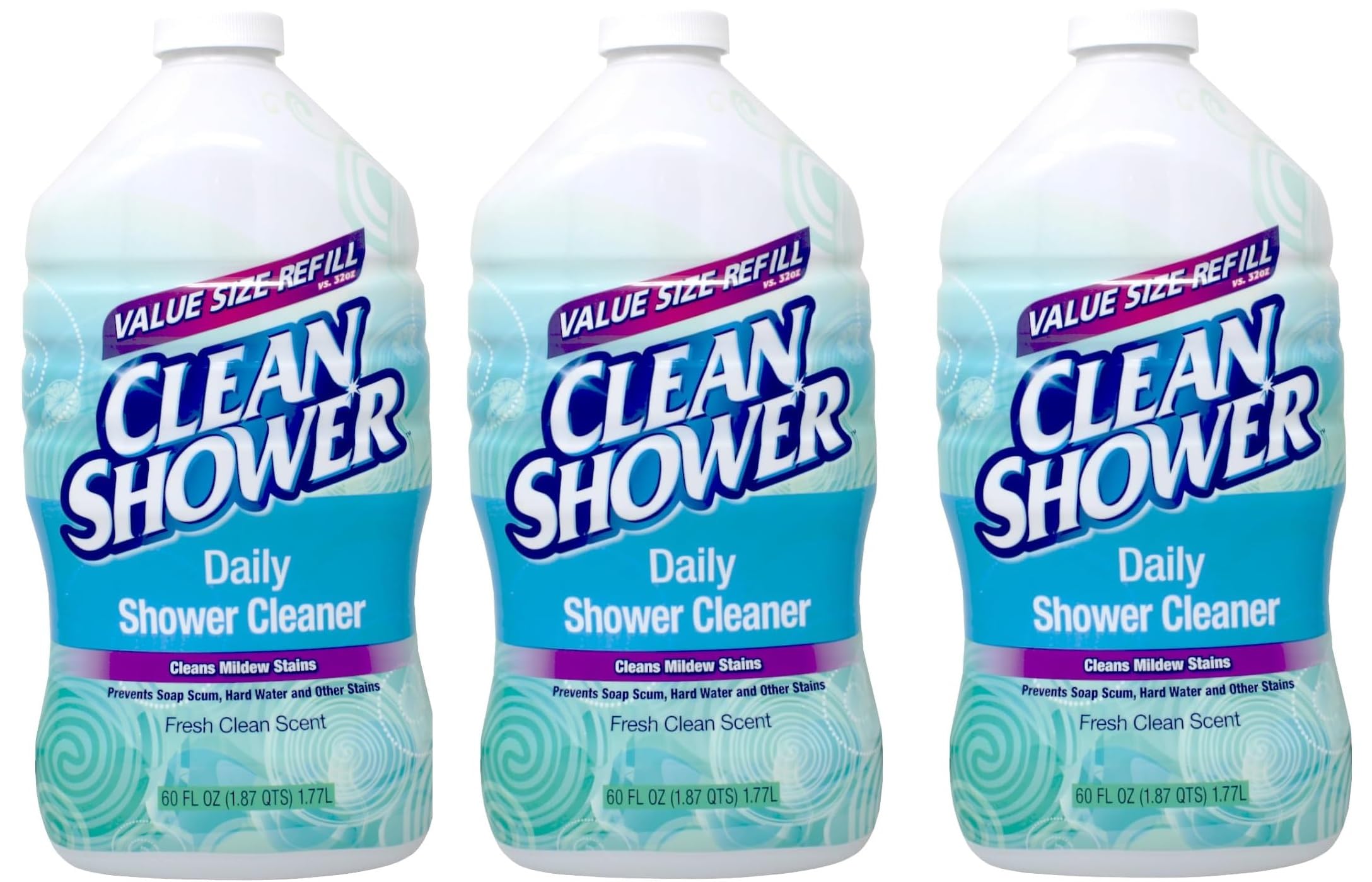 Amazon.com: CLEAN SHOWER REFILL FRESH CLEAN SCENT 60 OZ (3 Pack ...