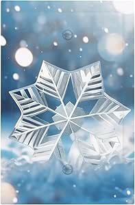 Snowflake Outlet Plate Cover 1 Gang No Blank Electrical Wall Plate For ...