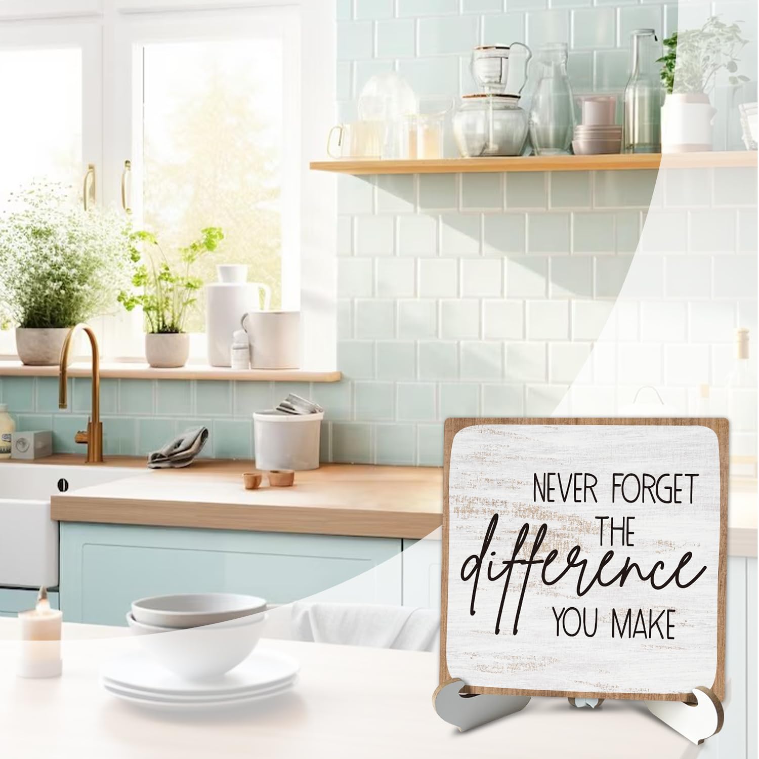 Snapklik.com : Inspirational Wooden Table Sign Plaque Desk Decoration ...