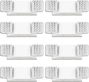 LED Emergency Lights 8 Pack, LED Emergency Light for Business ...