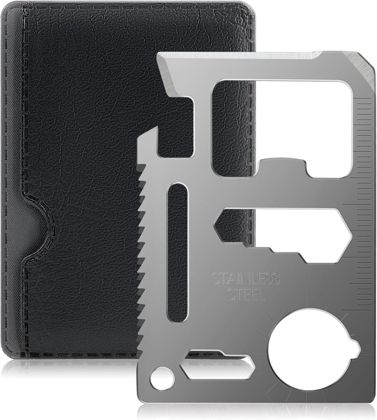 Weenkilly 11-in-1 Credit Card Multitool For Men,10 Pack Survival Pocket ...