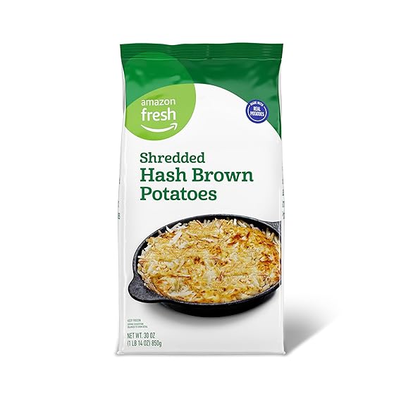 Amazon.com: Amazon Fresh, Shredded Hash Browns, Frozen, 28 Oz : Grocery ...