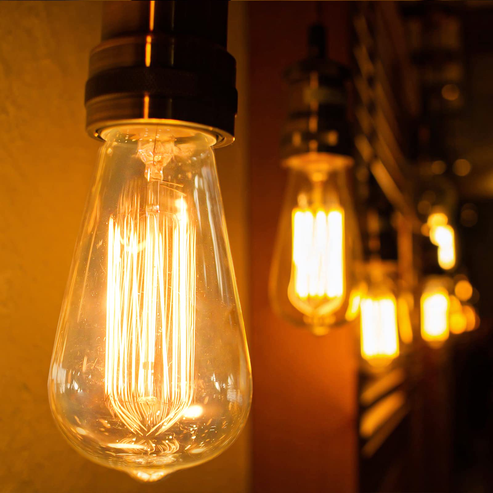 Snapklik.com : 60 Watt Incandescent Edison Light Bulbs, Vintage ...