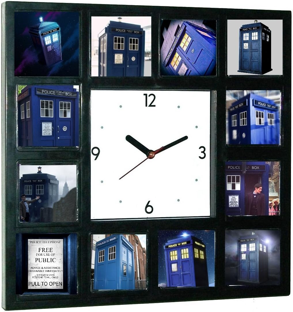 Doctor Dr. Who Tardis Glow in the Dark 12 Clock Numbered Limited ...