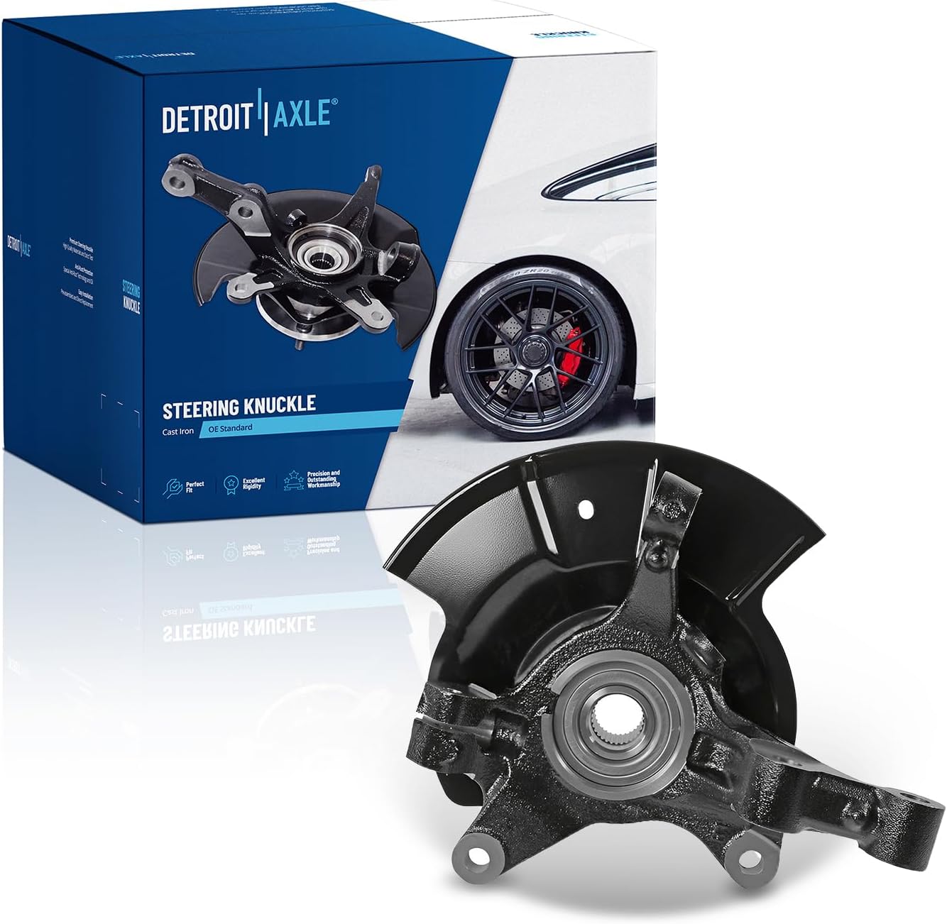 Amazon.com: Detroit Axle - Front Left Steering Knuckle for 07-10 Ford ...