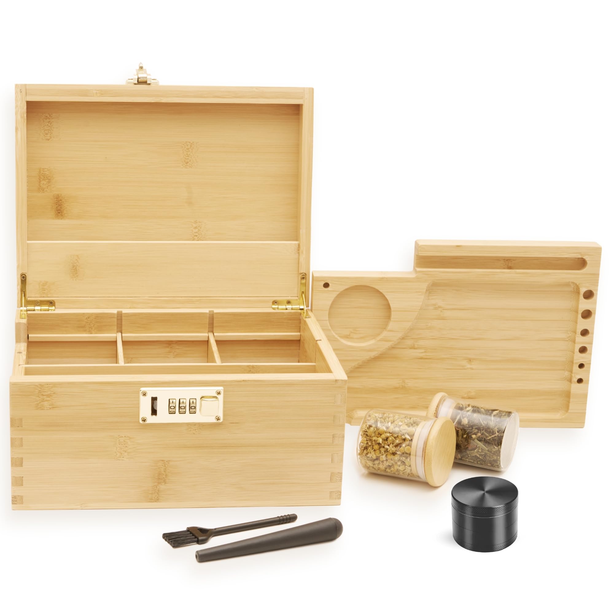 Amazon.com: KOANZEN - Large Bamboo Box - Decorative Box Wooden Locking ...