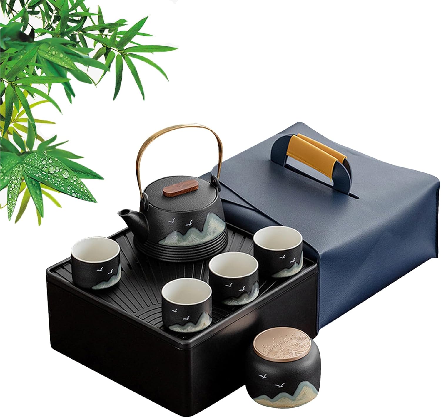 Amazon.com | LE POTOCIO Porcelain Chinese Tea Set, Gongfu Tea Set ...