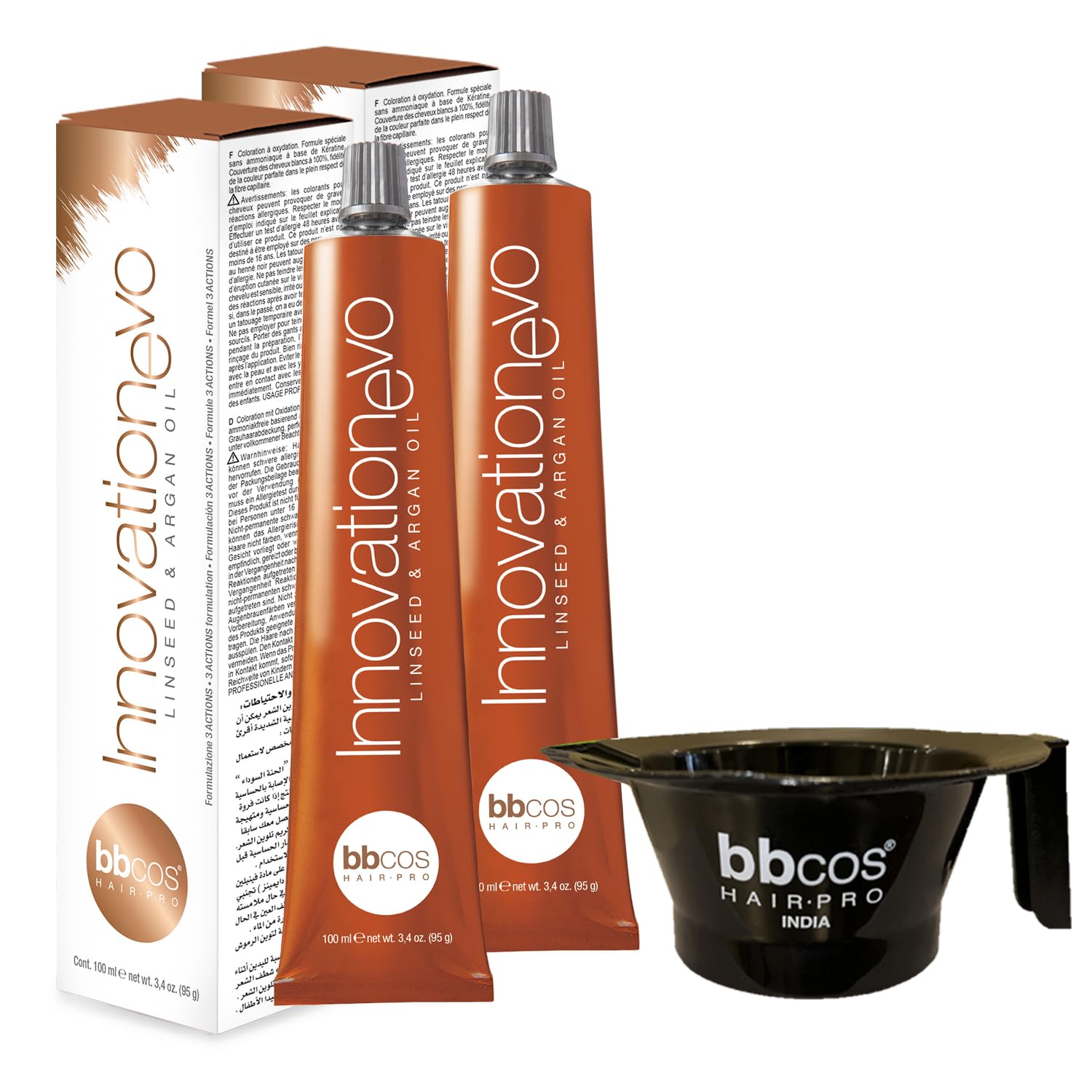 Bbcos Hair Pro Innovation Evo Permanent Hair Color Cream, Long Lasting ...