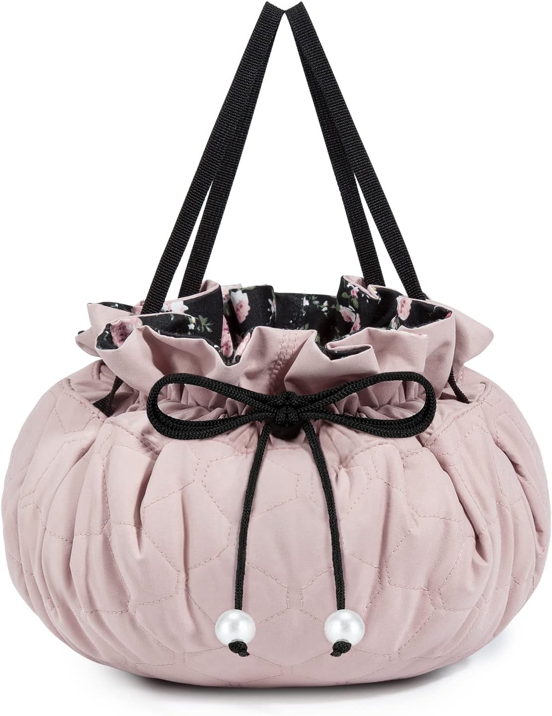 BAGSMART Drawstring Makeup Bag, Cosmetic Bag Travel Makeup Organizer ...