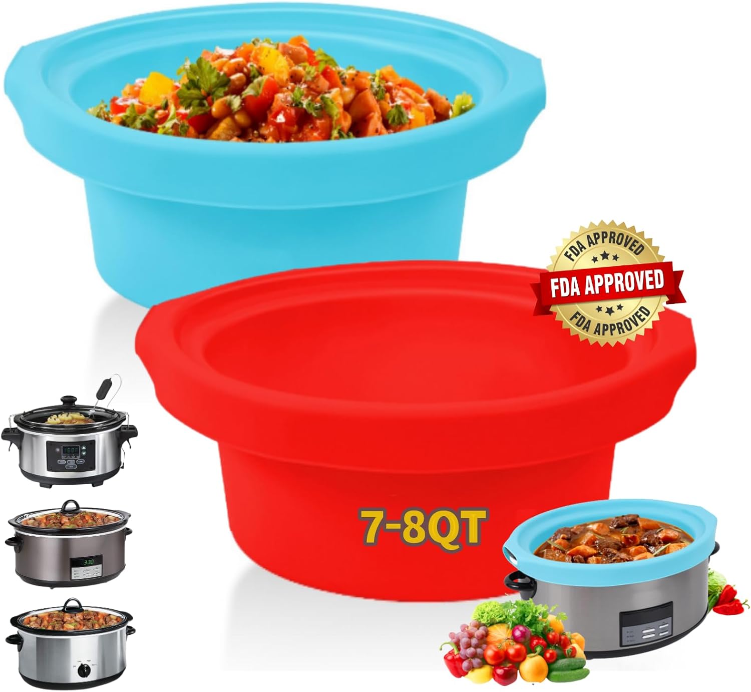 Amazon.com: Slow Cooker Liners fit Crock Pot 7-8 QT,Maywe Tanso for ...