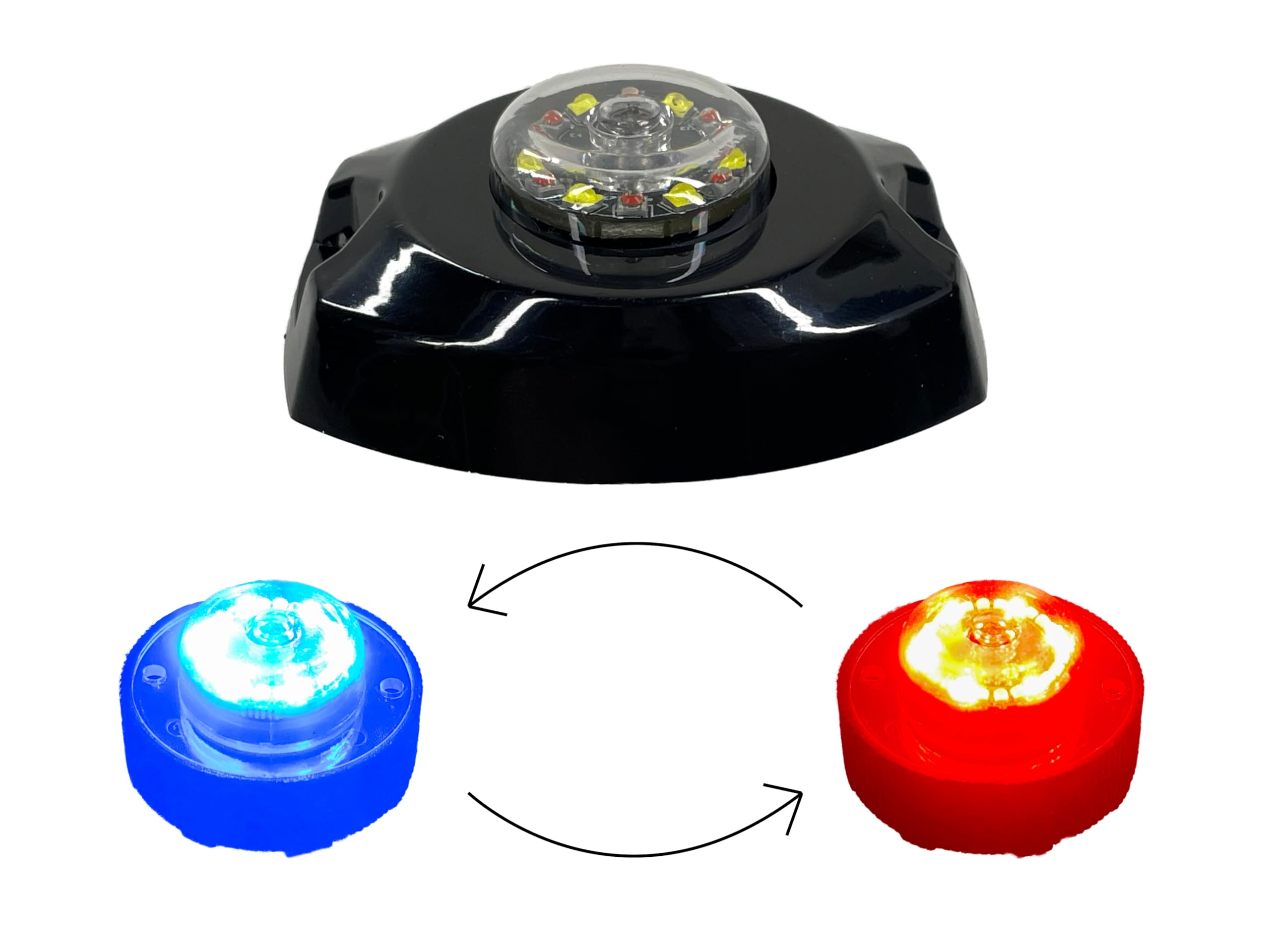 Amazon.com: Dual Color [Amber/White/Blue/Red] High Intensity Hideaway ...