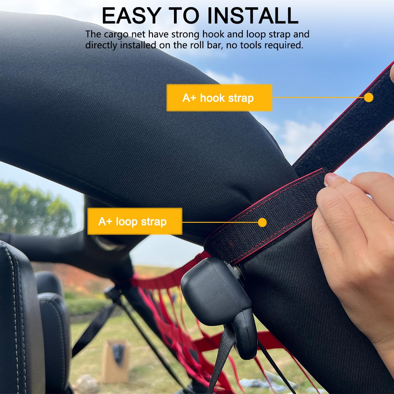 Snapklik.com : Cargo Net For Jeep Wrangler YJ TJ JK JL,Rear Cargo Cover ...