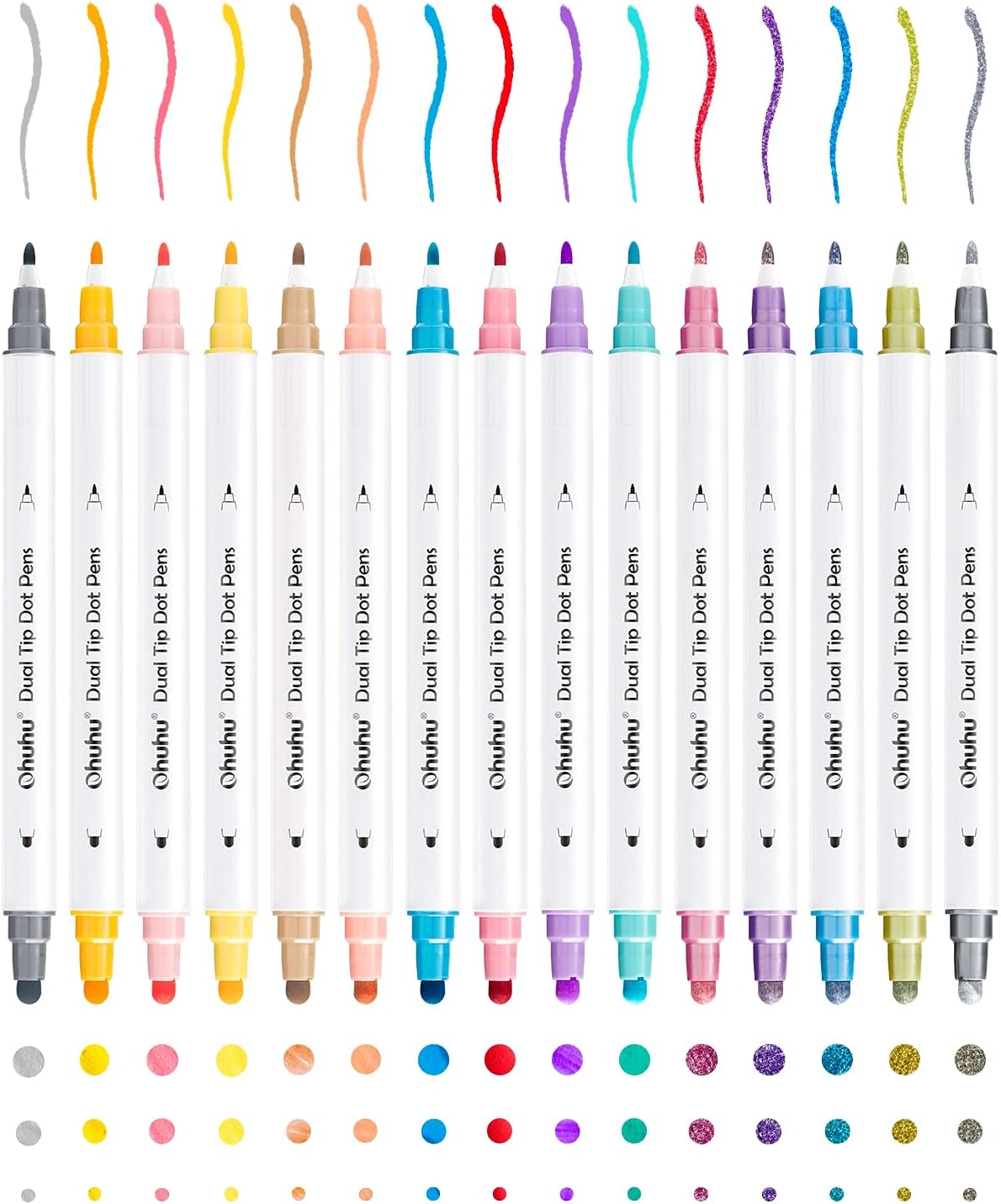 Amazon.com : Ohuhu Micro Fineliner Drawing Pens 8 Sizes Pigment Black ...