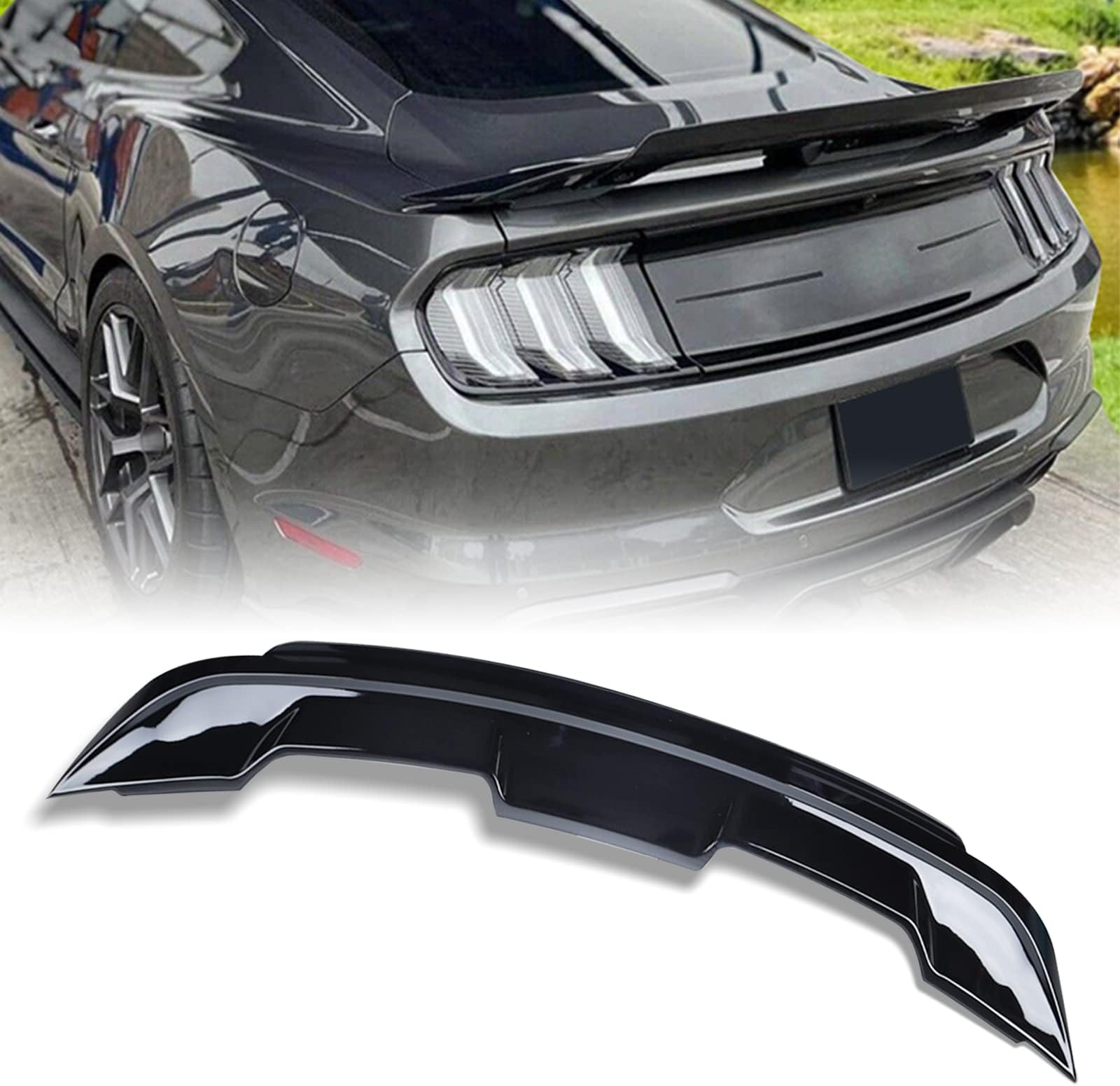 Amazon.com: MP Concepts Blade Rear Spoiler; Matte Black Compatible with ...