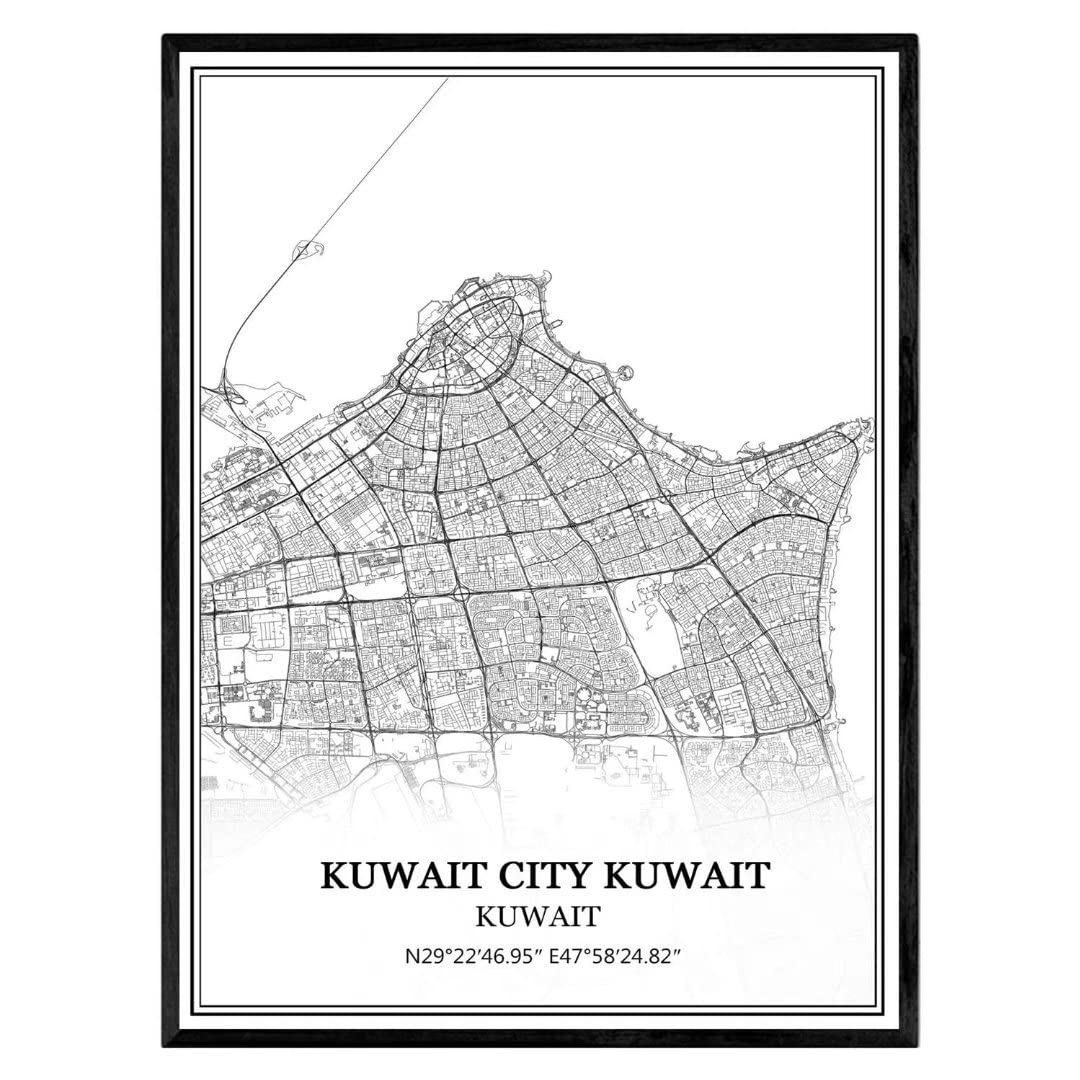 Kuwait City Map