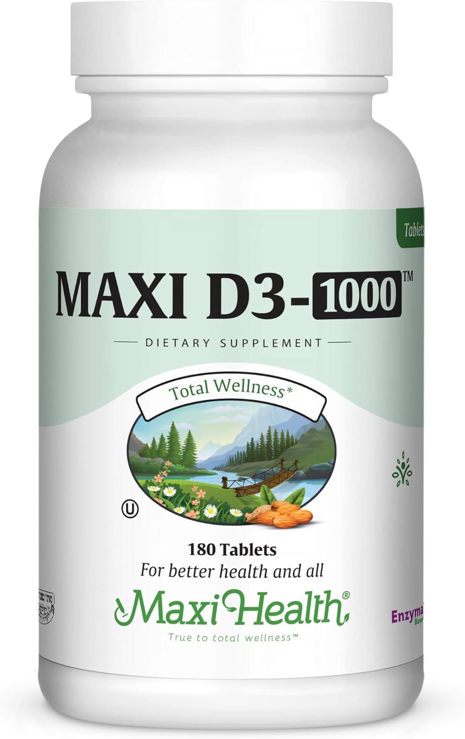 Amazon.com: Maxi Health Vitamin D3 1000 IU Dietary Supplement - Easy to ...