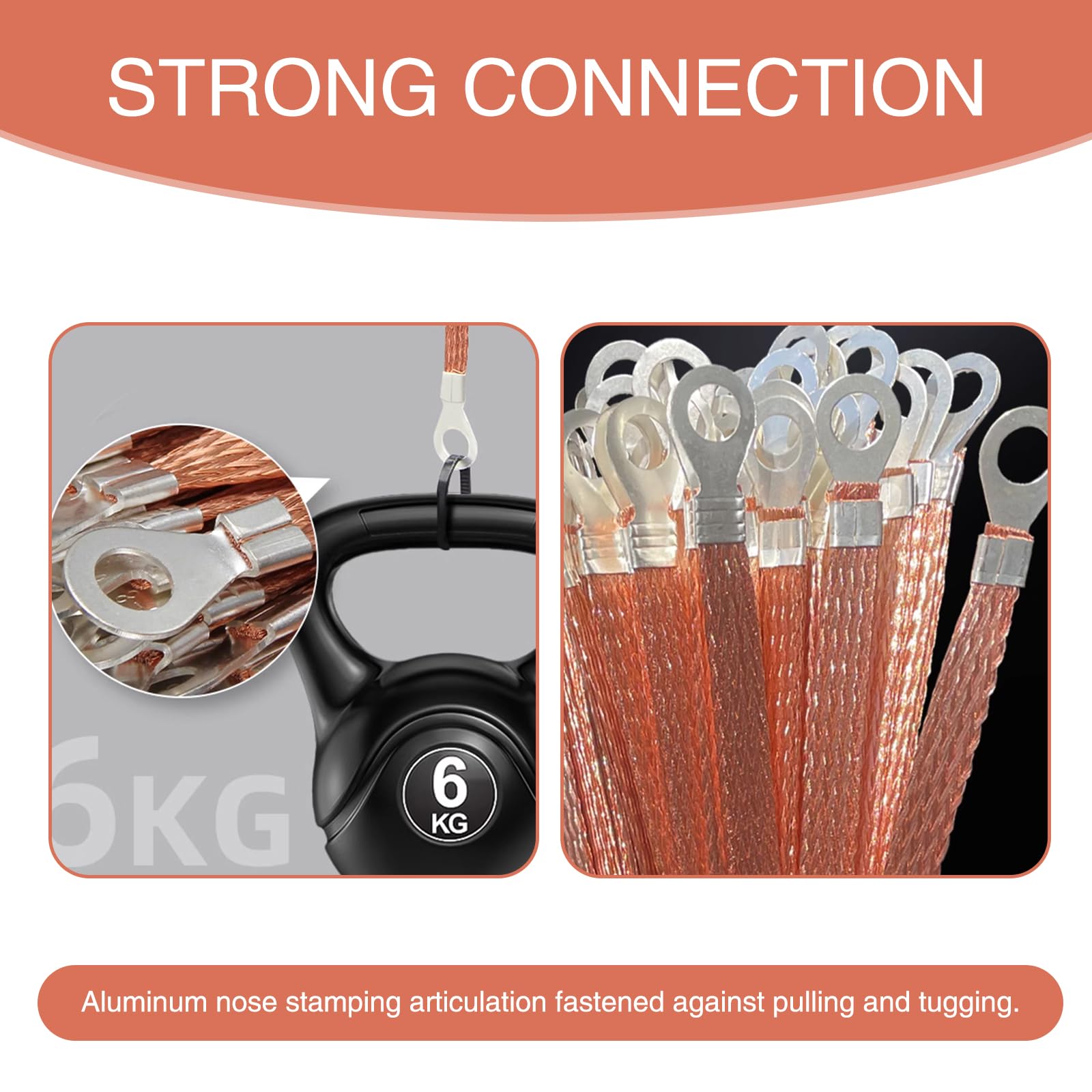 Snapklik.com : Irinidig 5 PCS Car Engine Grounding Strap, Flexible ...