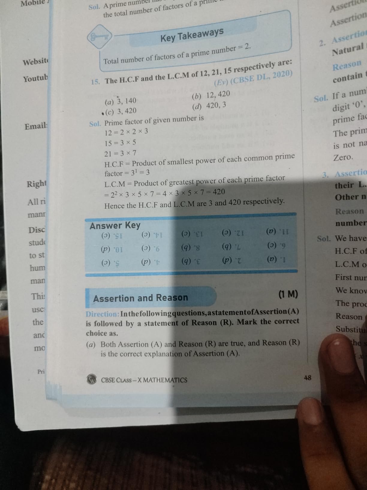 PW CBSE Question Bank Class 10 Mathematics with Concept Bank ...