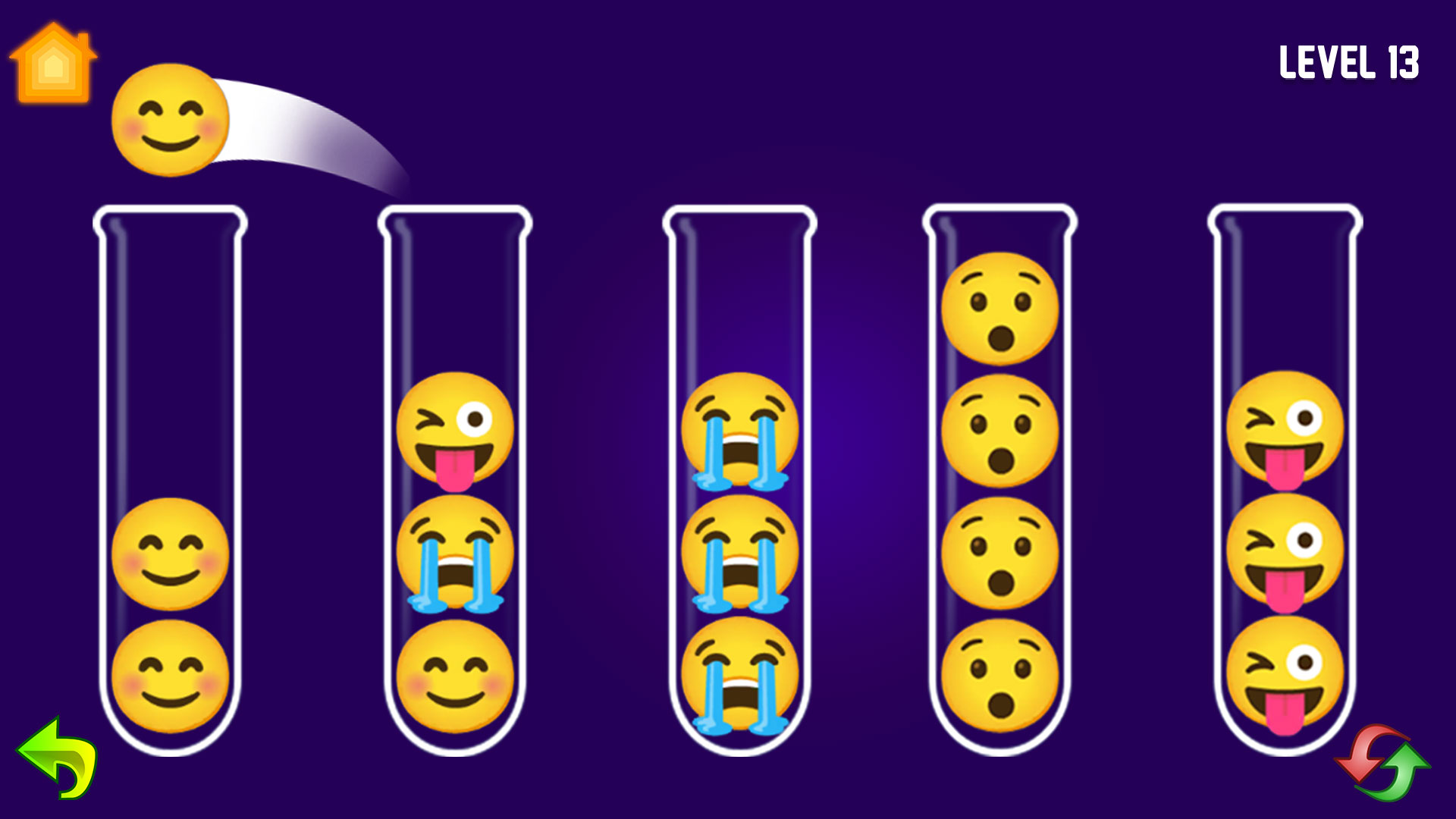 Emoji Sort Matching: Emoji Color Sort Puzzle Sorting Ball Master Games ...