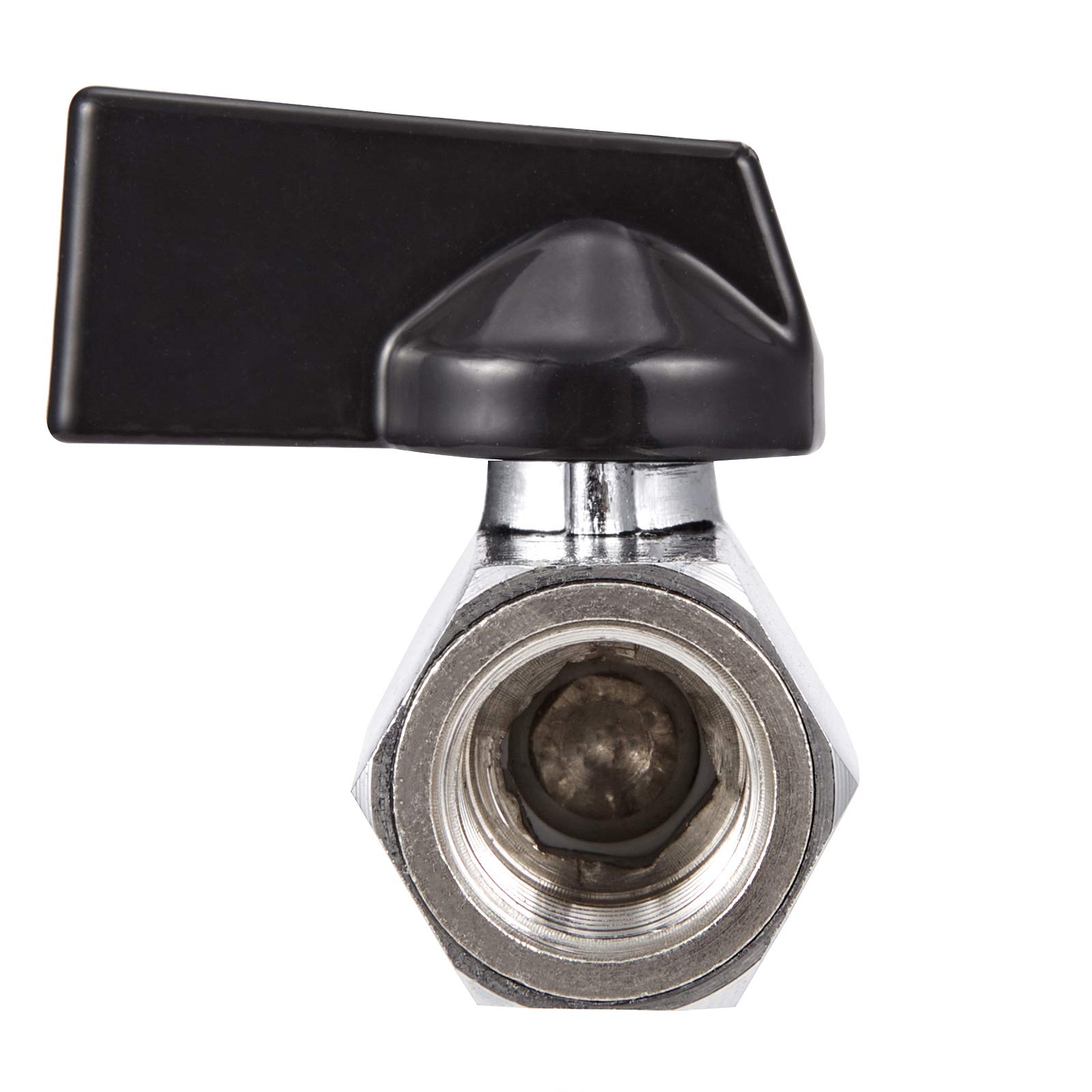 Snapklik.com : CPWUFIYD 2 Pack Brass Mini Ball Valve 1/4" NPT Female X ...