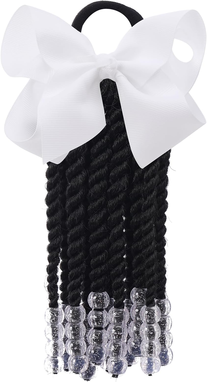Amazon.com : Kids Ponytail Extension With Beads Box Braids Hair ...
