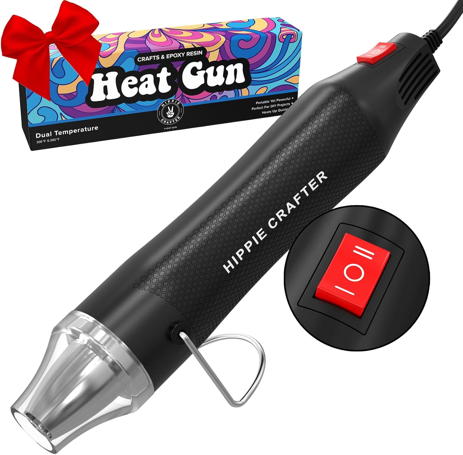 Craft Heat Gun for Crafts 2 Speed Small Heat Gun for Resin 300W Mini ...